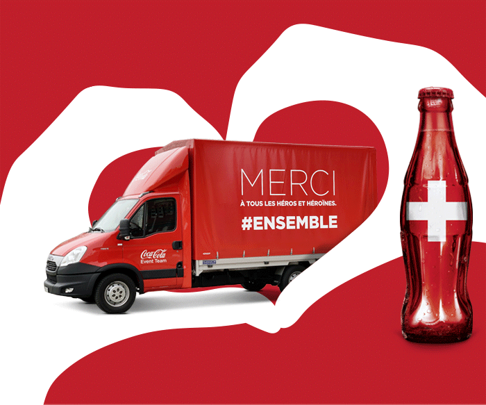 Coca‑Cola Suisse remercie le personnel de santé et les recrues